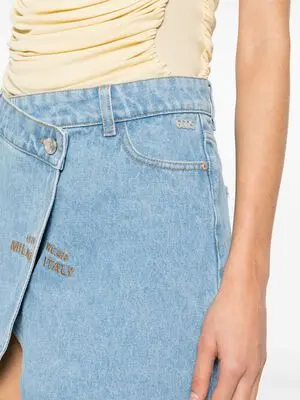 Gcds Logo Embroidered Mini Skirt