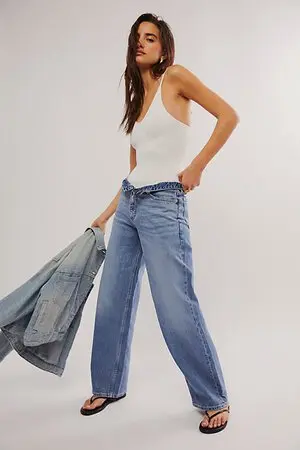 LEEM Rider Loose Straight Jeans Downpour