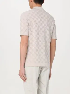 Eleventy Textured Knit Polo Shirt