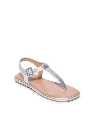 Bernardo Silver Tone Sandals For Women