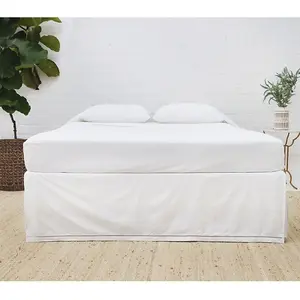 POM POM AT HOME Como Bed Skirt - White