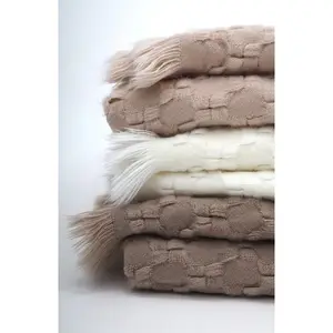 POM POM AT HOME Delphine Throw - Taupe