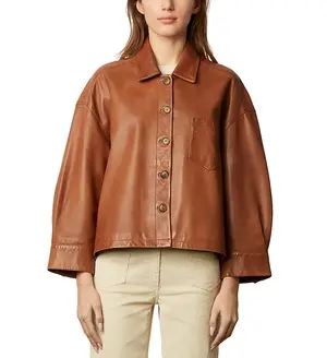 Gerard Darel Jocya Leather Jacket - Brown