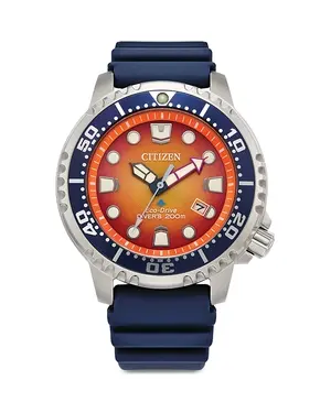 Citizen Eco Promaster 44mm Strap Watch - Orange/blue