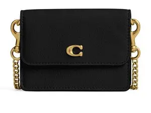 COACH Essential Half Flap Card Case Wallet Handbags