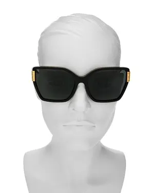 Tory Burch Flat Eleanor Square Sunglasses