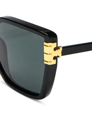 Tory Burch Flat Eleanor Square Sunglasses