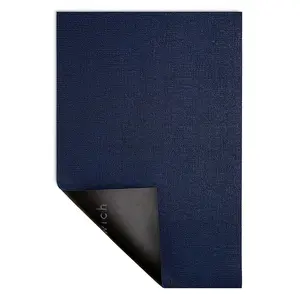 CHILEWICH Solid Shag Runner, 24 X 72 Indigo