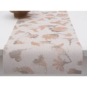 CHILEWICH Botanic Jacquard Table Runner, 14 X 72 - Sesame