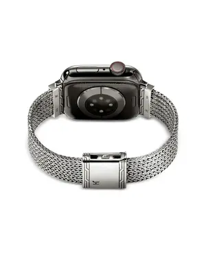 John Hardy Diamond Pave Sterling Apple Watch Bracelet - Silver