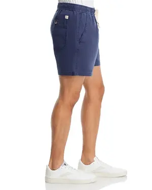 Marine Layer Saturday Cotton Blend 6" Shorts - Navy
