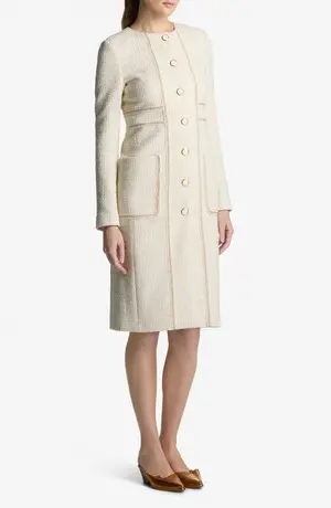 St. John Chain Trim Longline Jacket