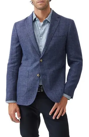 Rodd & Gunn The Cascades Slub Linen & Wool Sport Coat Bluestone
