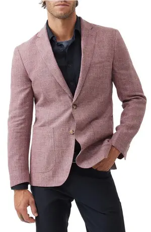 Rodd & Gunn The Cascades Slub Linen & Wool Sport Coat Rose