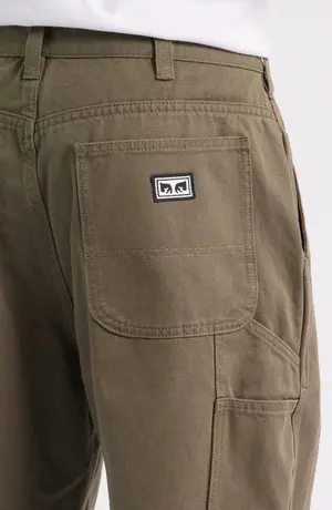 Obey Hardwork Carpenter Pants - Tea Leaf