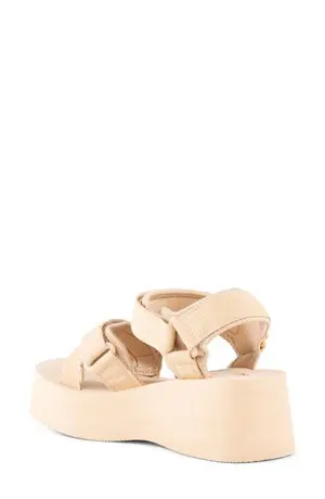 Seychelles Serenade Platform Wedge Sandal - Beige