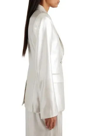 Chloé Silk Lamé Blazer