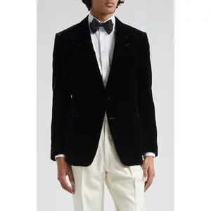 TOM FORD Shelton Fluid Velvet Cocktail Jacket