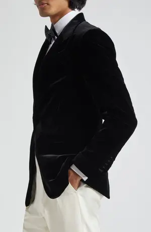 TOM FORD Shelton Fluid Velvet Cocktail Jacket