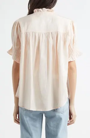 Mille Marnie Floral Blouse - Blush