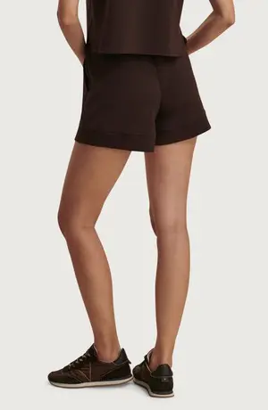 Varley Atrium High-waist Shorts - Coffee Bean