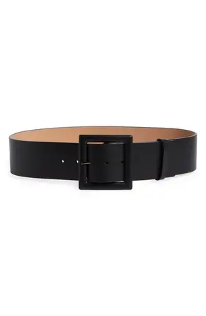 Carolina Herrera Icon Leather Belt - Black