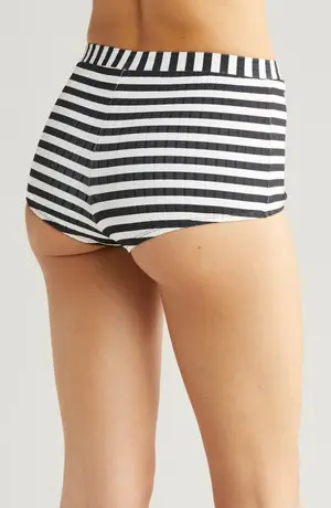 Solid & Striped Baby Stripe Rib Bikini Bottom