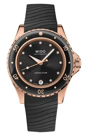 MIDO Ocean Star Strap Watch - Black
