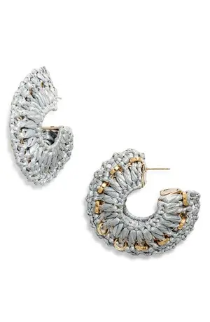Gas Bijoux Crocus Hoop Earrings - Grey