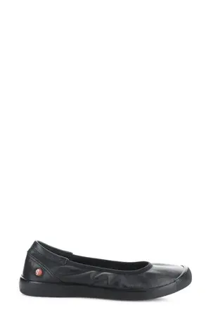Fly London Ilme Ballet Flat - Black Smooth