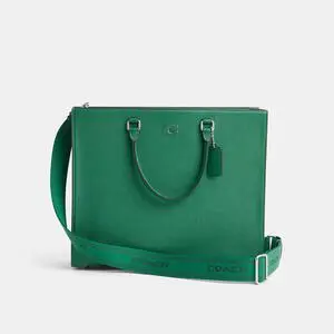 Coach Restored Tote 40 With Signature Canvas - Green