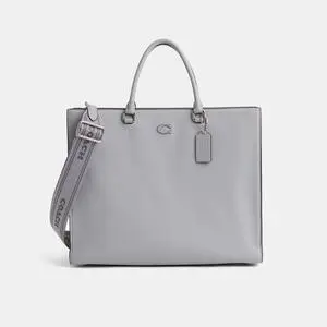 COACH Restored Tote 40 With Signature Canvas - Grey Blue
