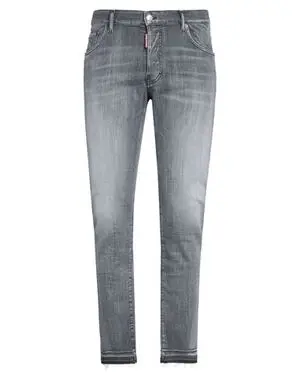 Dsquared2 Jeans In Cotton, Elastomultiester, Elastane, And Calfskin