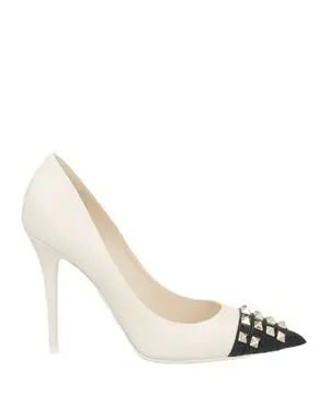 Valentino Garavani VALENTINO GARAVANI Studded Leather Pumps White