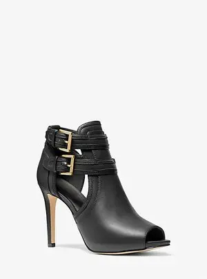 Michael Kors Blaze Open-toe Ankle Boots - Black
