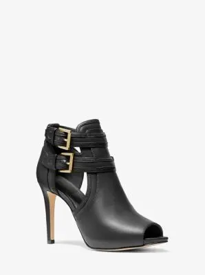Michael Kors Blaze Open-toe Ankle Boots - Black