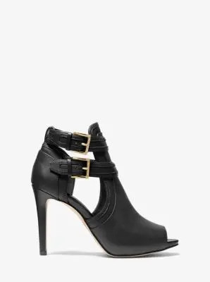 Michael Kors Blaze Open-toe Ankle Boots - Black