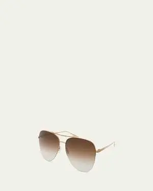 Barton Perreira Chevalier Titanium Aviator Sunglasses