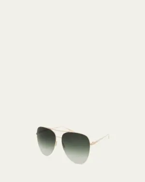 Barton Perreira Chevalier Titanium Aviator Sunglasses - One-color