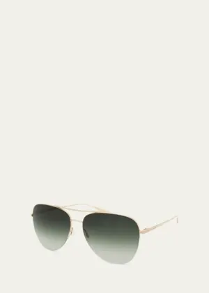 Barton Perreira Chevalier Titanium Aviator Sunglasses - One-color
