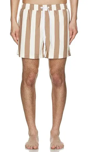 DUVIN DESIGN Traveler Swim Short - Brown