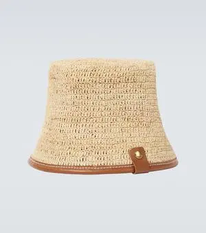 Jacquemus Le Bob Soli Raffia Bucket Hat