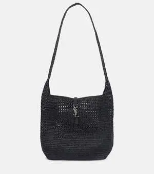 Saint Laurent Le 5 À 7 Medium Raffia Shoulder Bag