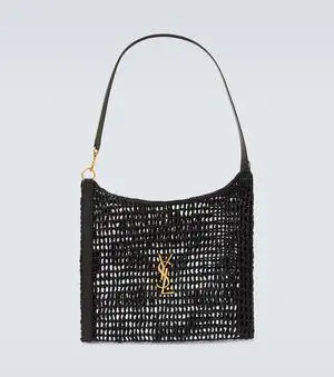 Saint Laurent Oxalis Mesh Shoulder Bag - Black