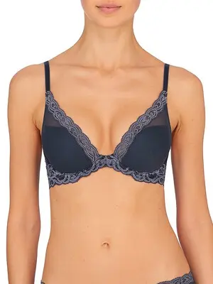 Natori Feathers Plunge T-shirt Bra Ash Navy