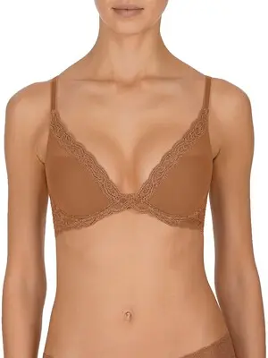 Natori Feathers Plunge T-shirt Bra Glow