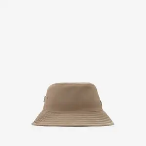 Burberry Nylon Blend Bucket Hat - Taupe Beige