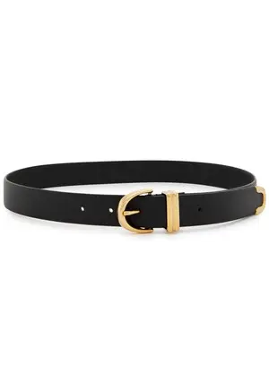 Khaite Bambi Leather Belt - Black