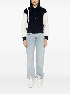 Axel Arigato Bay Logo-embroidered Bomber Jacket - Blue