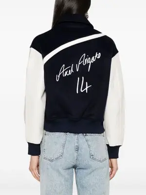 Axel Arigato Bay Logo-embroidered Bomber Jacket - Blue